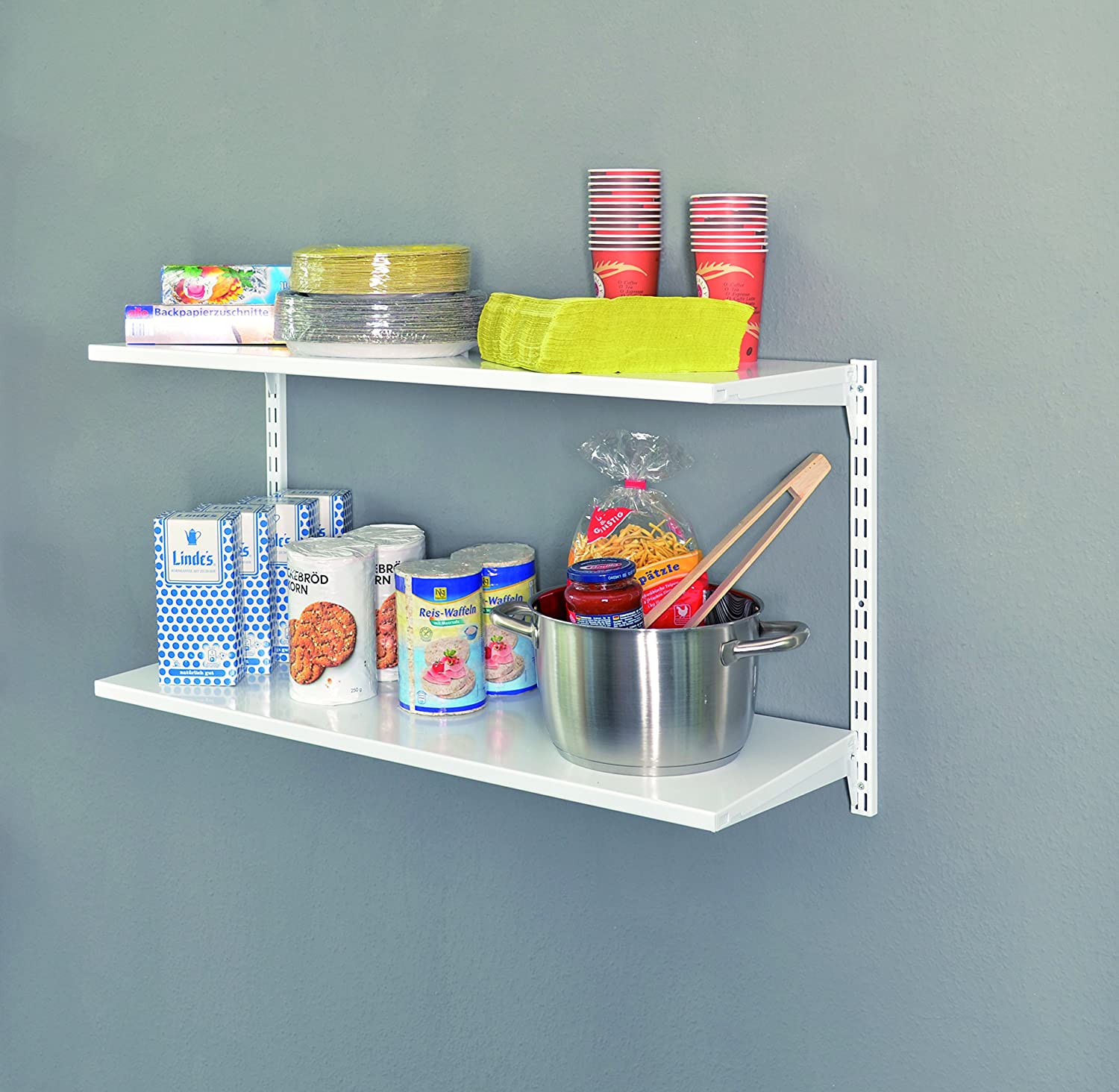 Das beste Wandregalsystem für Speisekammer - GenialeRegale
